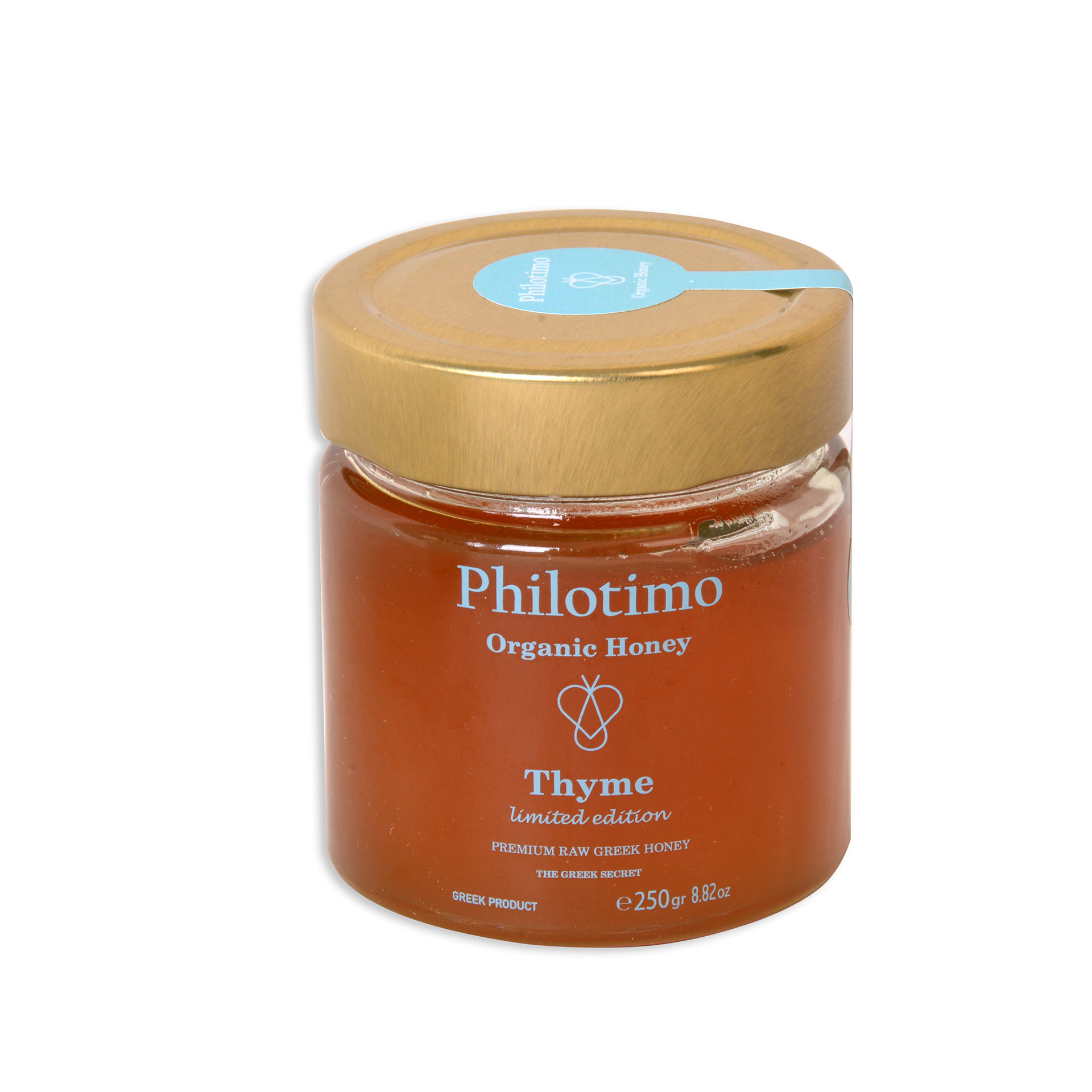 Raw Organic Thyme Honey 250g - Limited Edition Gift Box by Philotimo